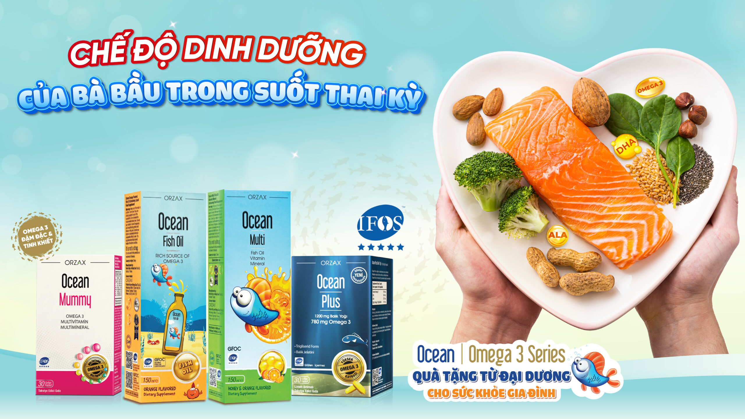 Chế độ dinh dưỡng bà bầu giúp cho sự phát triển của thai nhi - Ocean ...